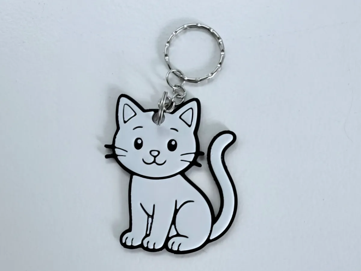 Cute Cat Keychain - Free 3D Print Model - MakerWorld