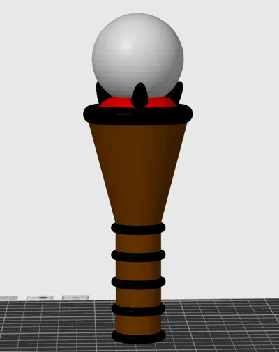 Crystal Ball Torch by MKCAMC - MakerWorld