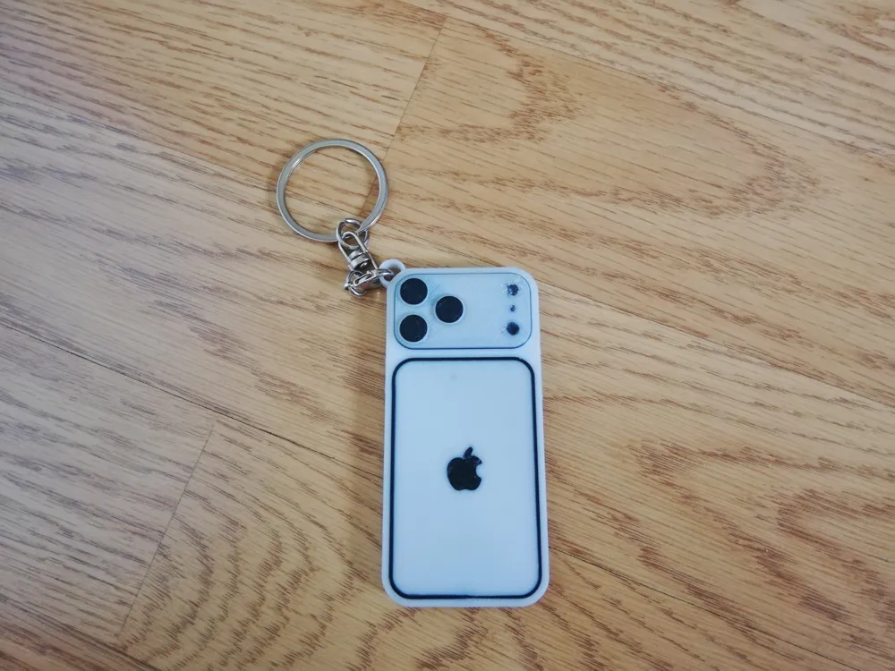 Mini iPhone 17 Pro Max Keychain - Free 3D Print Model - MakerWorld