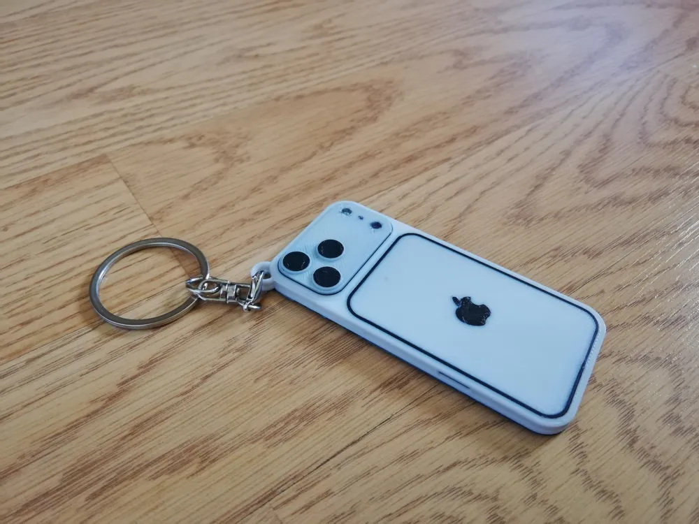 Mini iPhone 17 Pro Max Keychain - Free 3D Print Model - MakerWorld