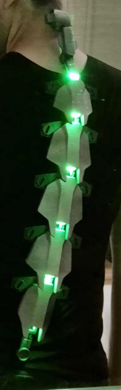 Modular Wearable Sandevistan Cosplay Spine - Free 3D Print Model ...