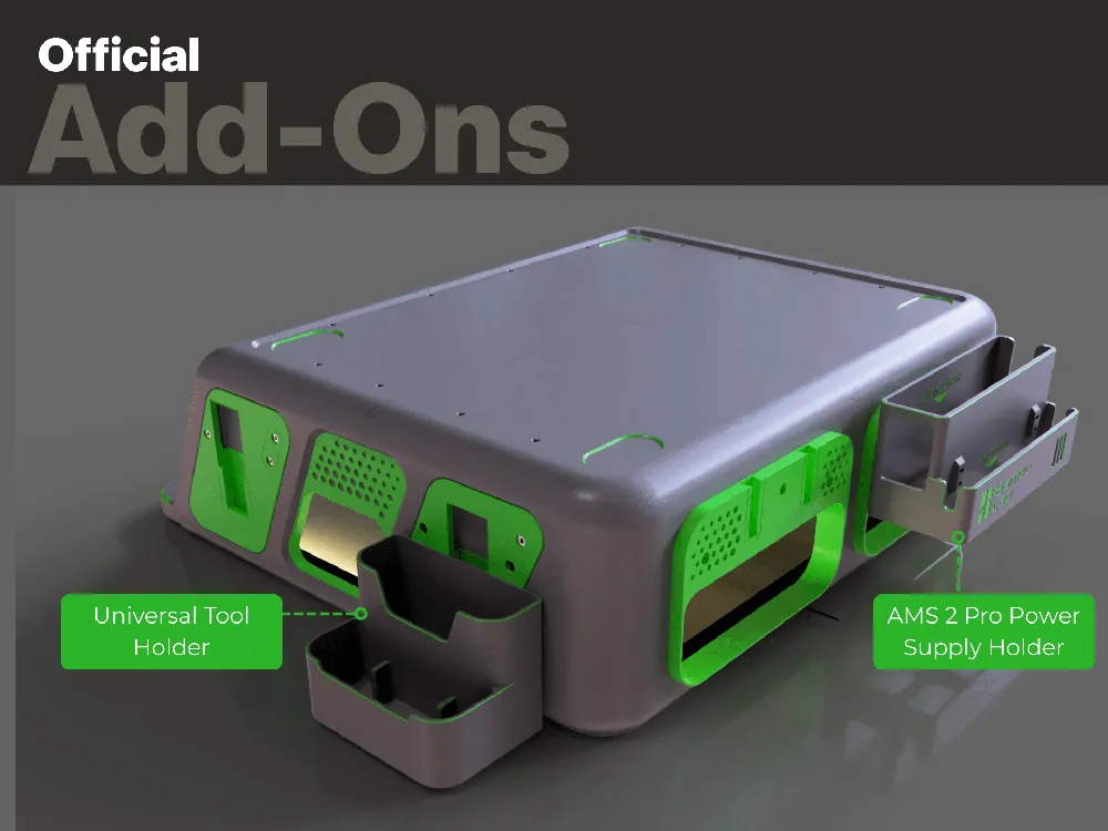 BLV - AMS / AMS 2 Riser for X1C / P1S / P2S v4 - Free 3D Print Model ...