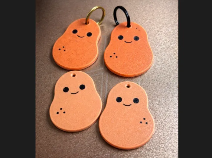 Potato Keychain – Cute & Simple - Free 3D Print Model - MakerWorld