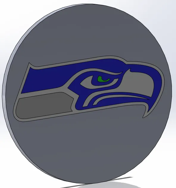 Seattle Seahawks Coaster Set by Keatingaden - MakerWorld