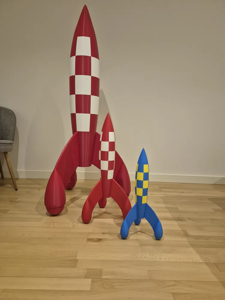 Tintin 70 cm rocket - Free 3D Print Model - MakerWorld