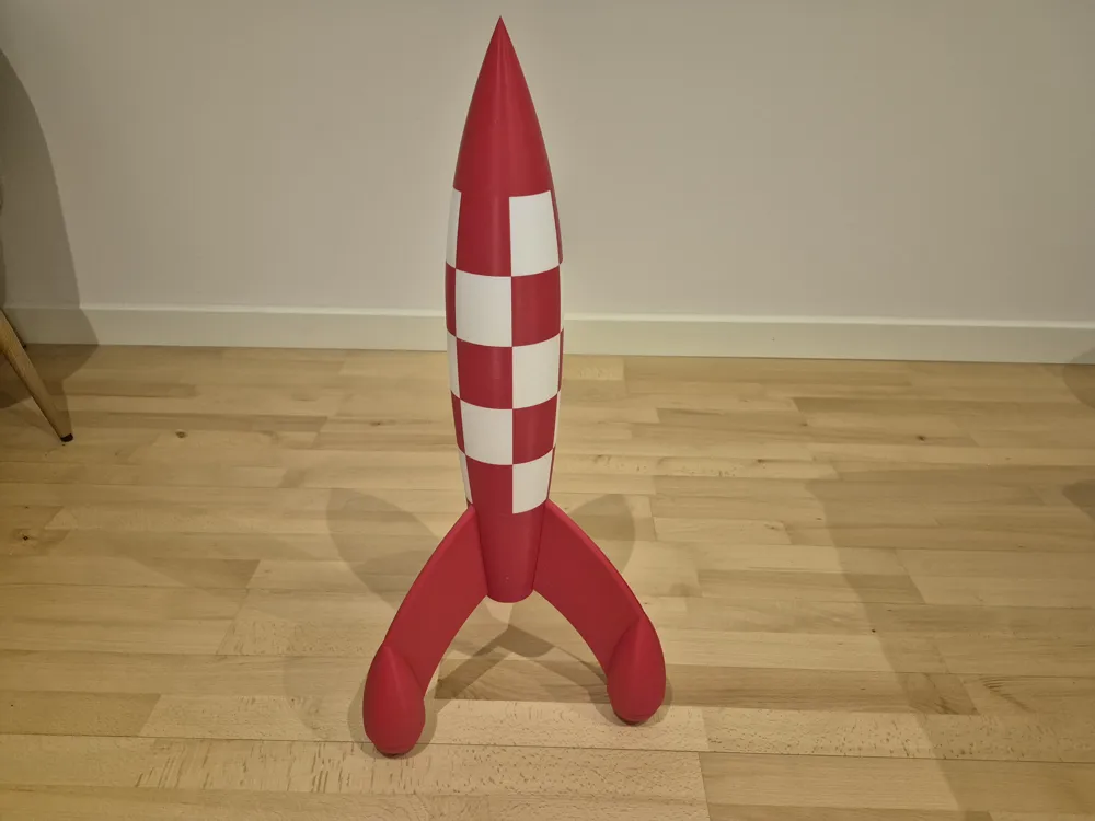 Tintin 70 cm rocket - Free 3D Print Model - MakerWorld