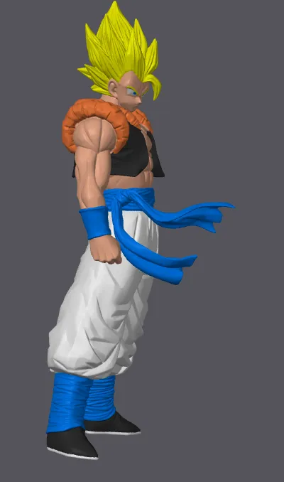 saiyen gogeta dragon ball - Free 3D Print Model - MakerWorld