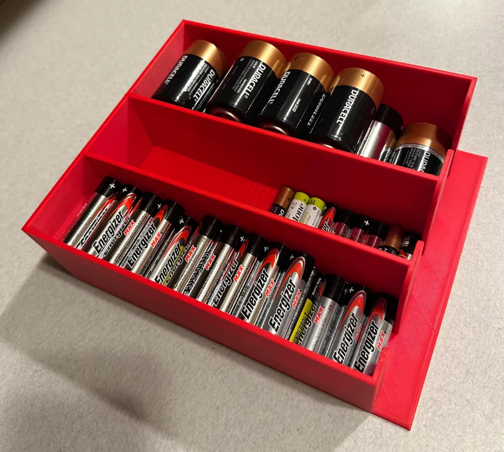 Battery drawer box/organizer by Doctor Hoon MakerWorld: Download Free ...