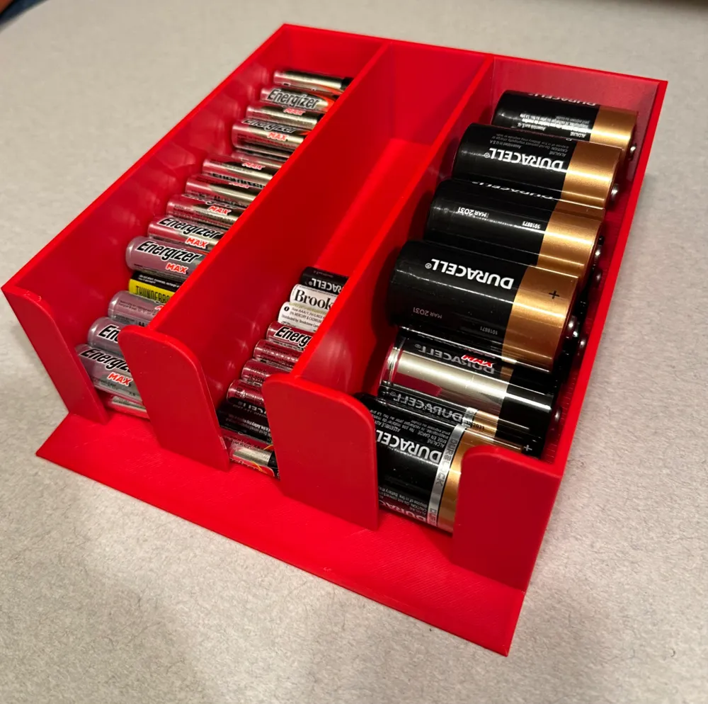 Battery drawer box/organizer by Doctor Hoon MakerWorld: Download Free ...