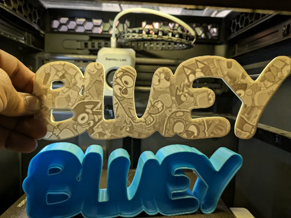 bluey lithophane lightbox style2 by lefty3d - MakerWorld