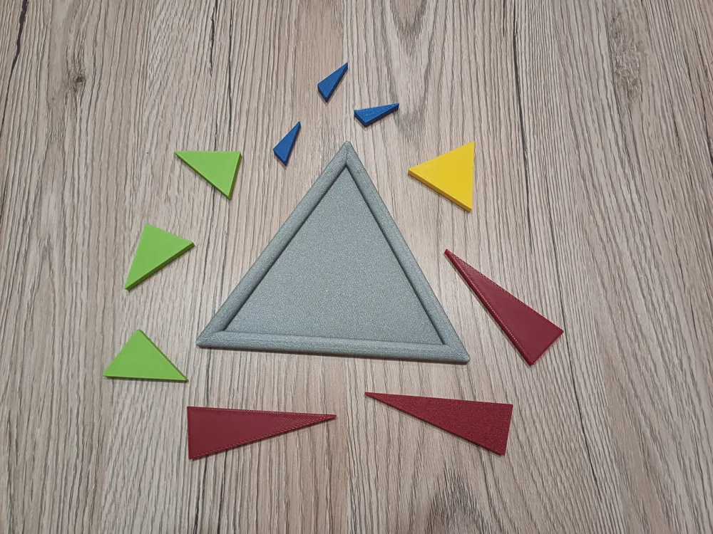 Triangle - tangram puzzle for kids by Kiron 21 - MakerWorld