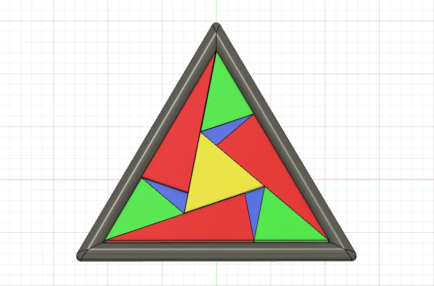 Triangle - tangram puzzle for kids by Kiron 21 - MakerWorld