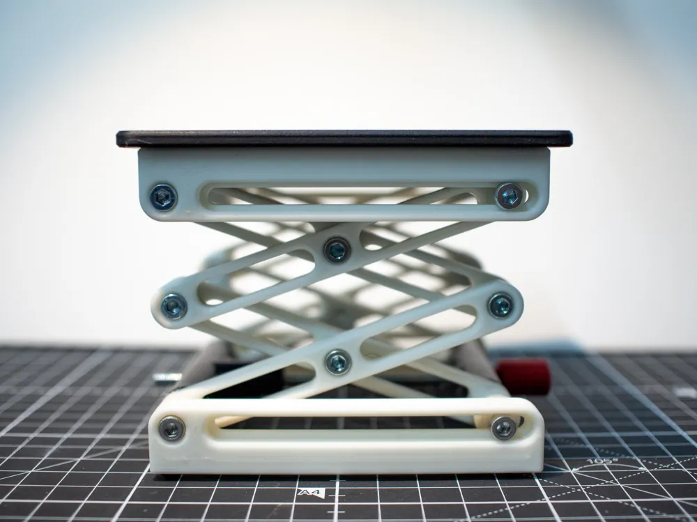 Lab Jack / Scissor Lift - Free 3D Print Model - MakerWorld