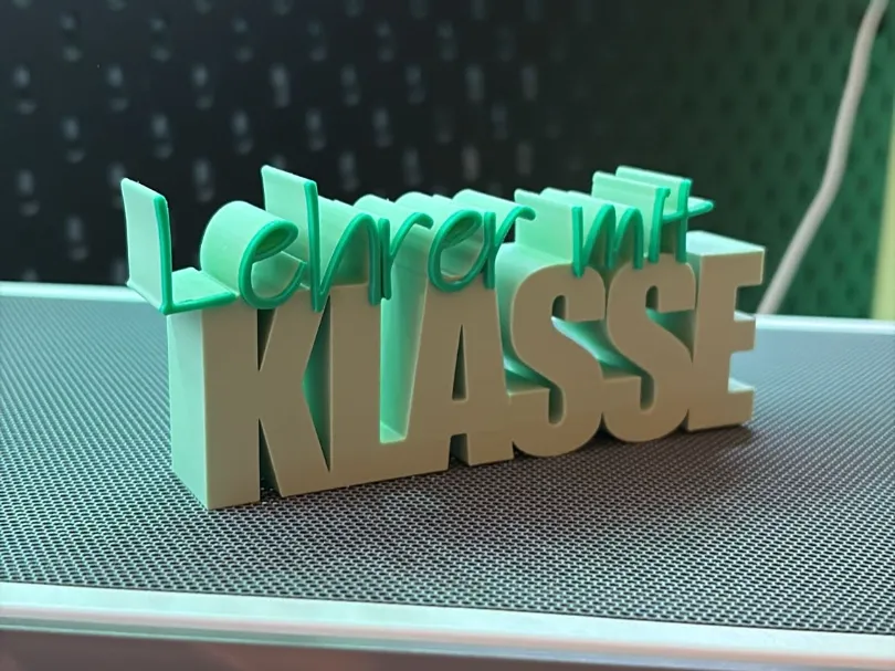 Lettering Teacher with Class - Free 3D Print Model - MakerWorld