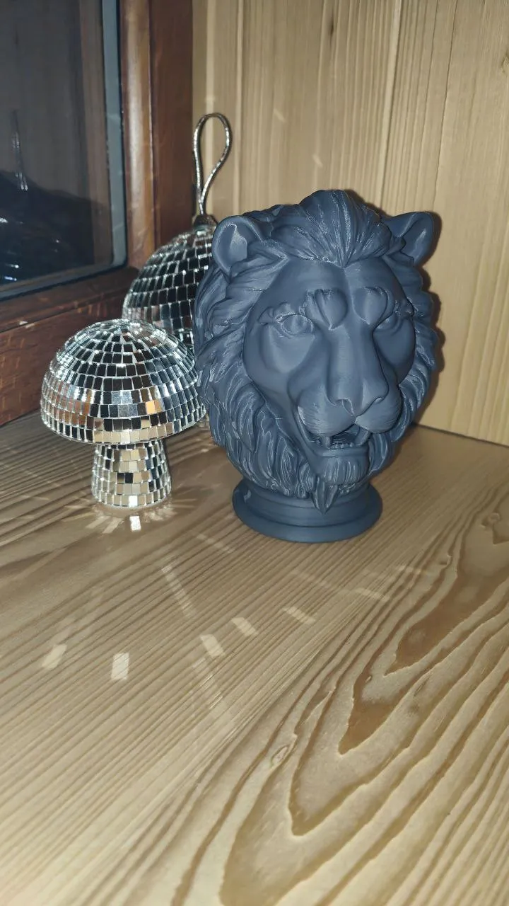 lion head piggy bank by Markous_3D_World MakerWorld: Download Free 3D ...