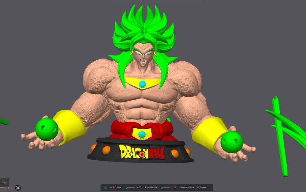 Brolly DragonBall Custom Bust 3D Model by Ryan MakerWorld: Download Free 3D Models