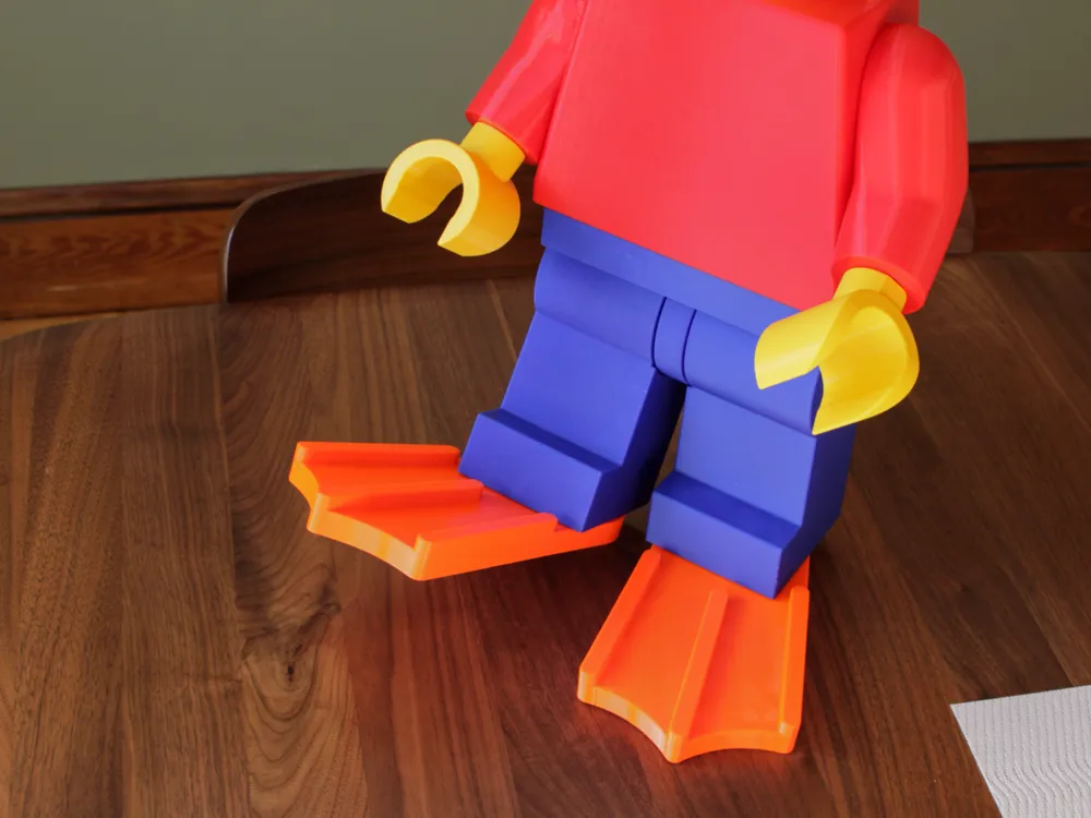 Mega Lego-like flippers (10:1 scale) by Julia Ebert - MakerWorld