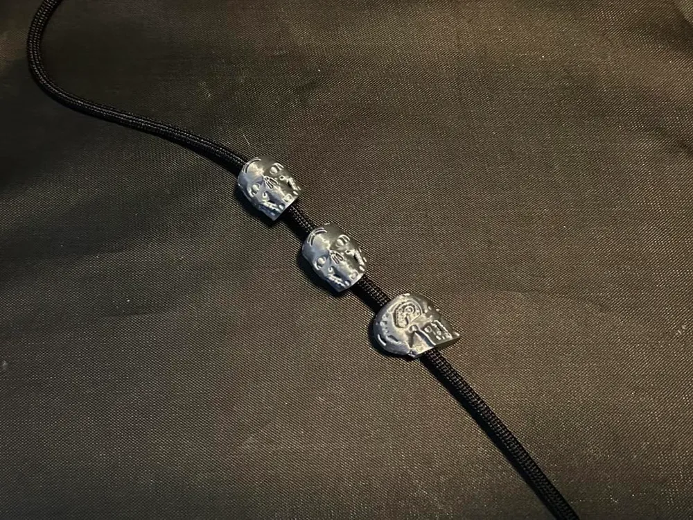 Terminator T-800 Skull Paracord Bead Remixed by BATTCAVE MakerWorld ...