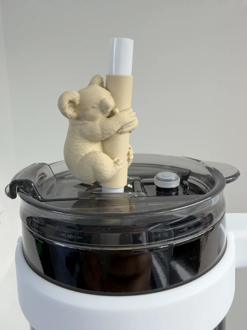 Koala Straw Topper Buddy - Free 3D Print Model - MakerWorld