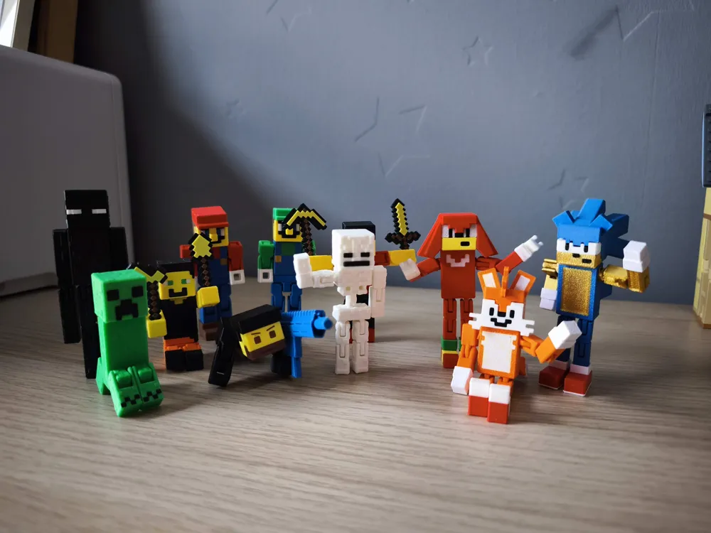 Articulated Minecraft Style Knuckles by Spennolio MakerWorld: Download ...