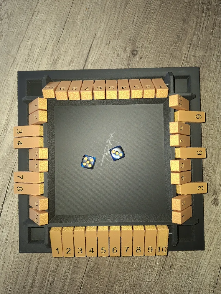 Shut the Box Board Game - Free 3D Print Model - MakerWorld