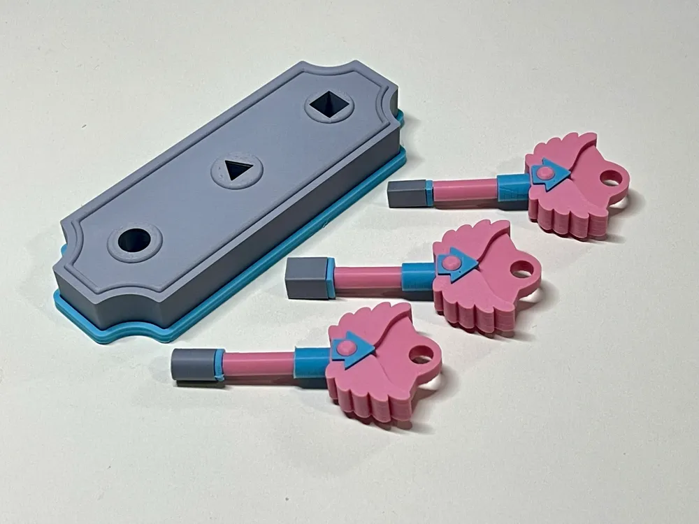 Squid Game 3 Keys and Lock Assembly - Keychain by Evan_muhaha ...