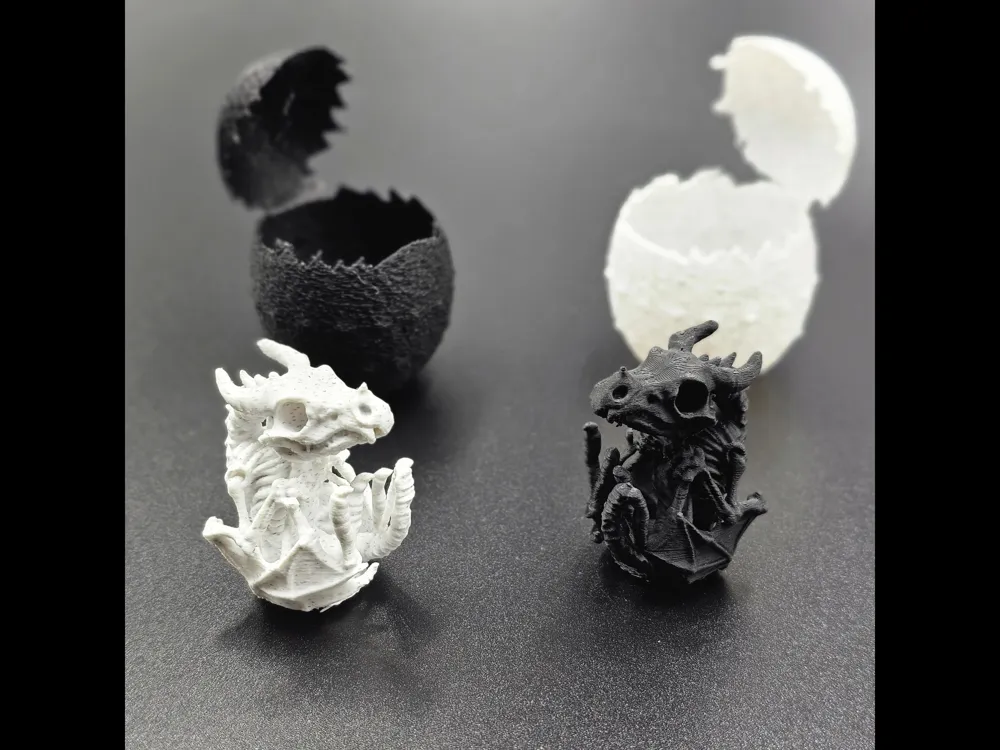 Dragon - Egg - Skull - Free 3D Print Model - MakerWorld