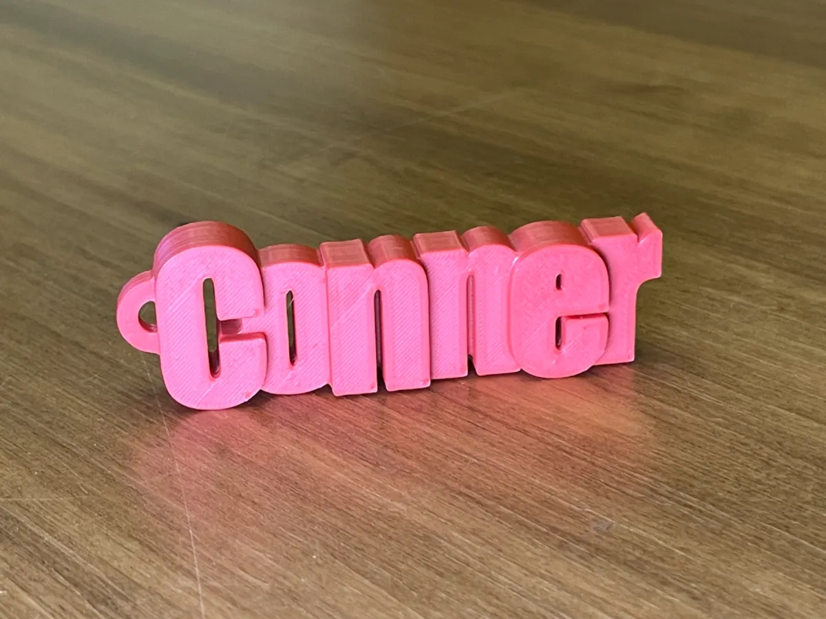 Conner Name Keychain - Free 3D Print Model - MakerWorld