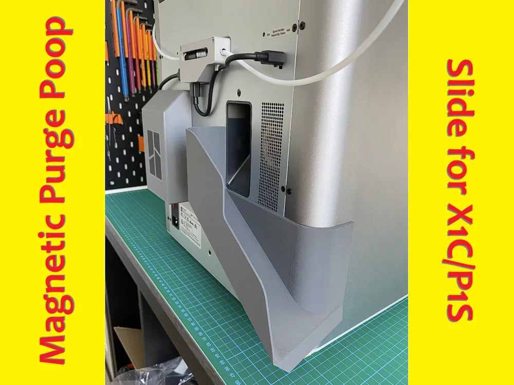 Magnetic Purge Poop Slide for Bambu Lab X1C / P1S Remixed by eds_3d ...