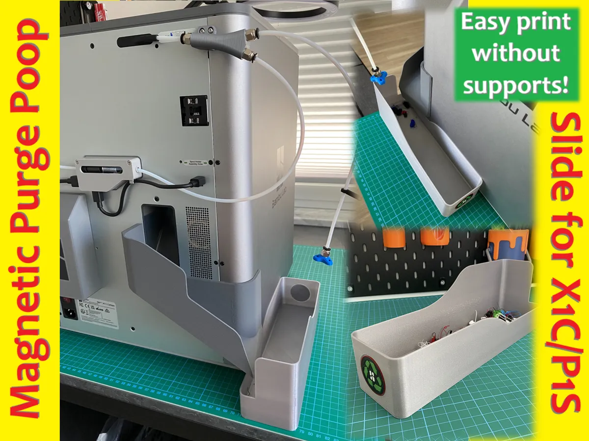 Poop Chute X1 P1 - Free 3D Print Model - MakerWorld