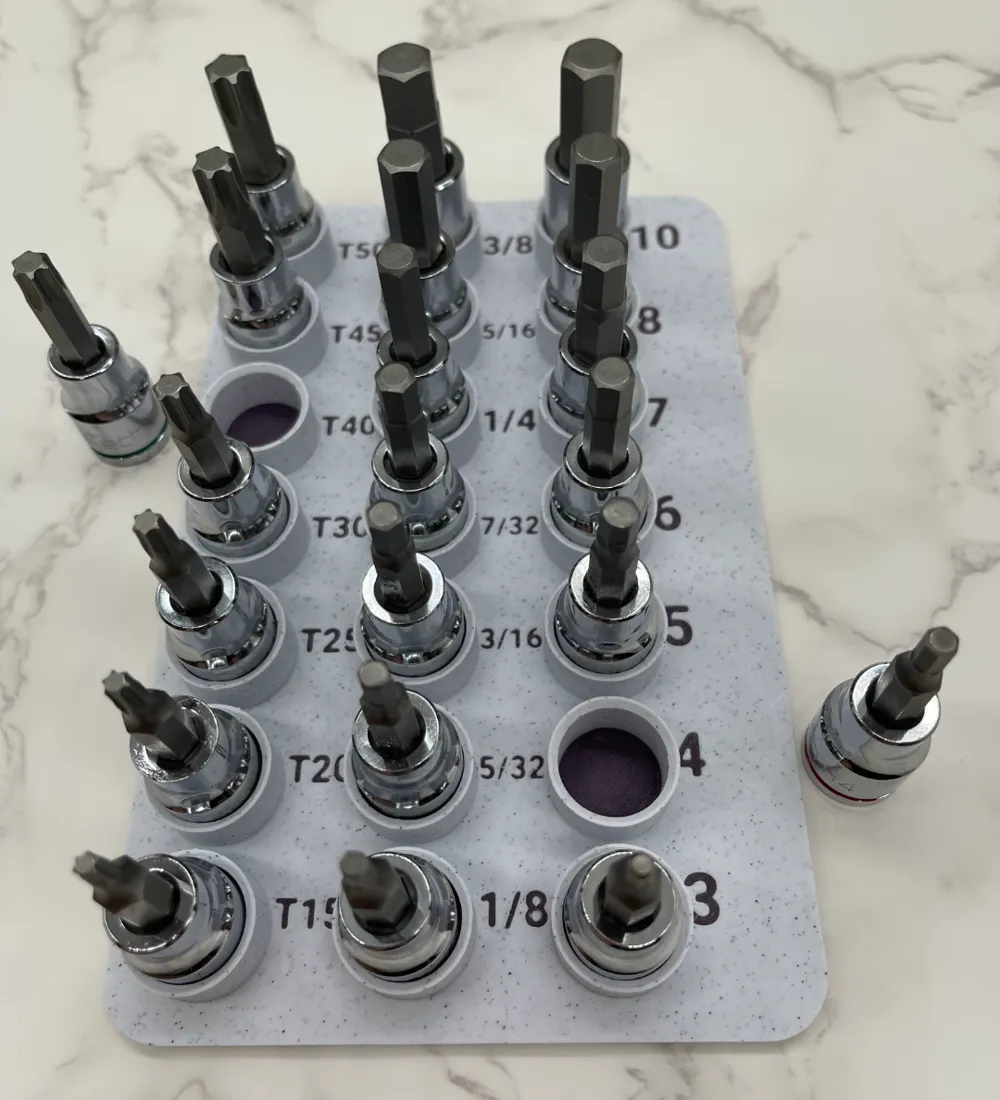 Socket Holder-DURATECH Allen Bit Socket Set, 3/8" by Drakee - MakerWorld