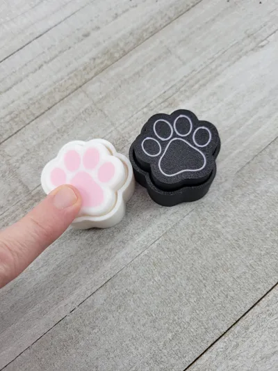 Paw Shaped Keyboard Fidget Clicker (Mechanical) - Free 3D Print Model ...