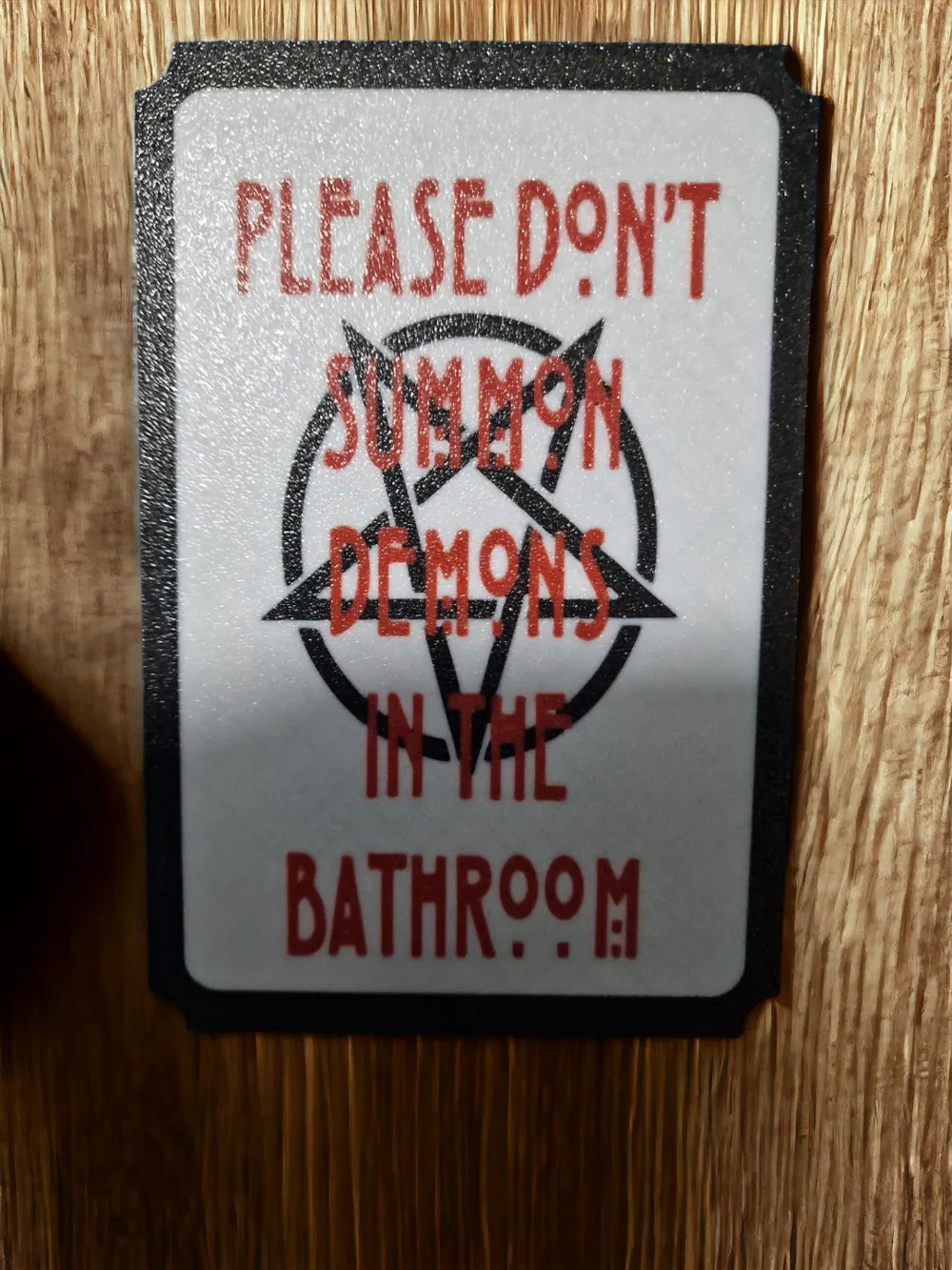 Halloween Bathroom Sign by Lilac Rage - MakerWorld