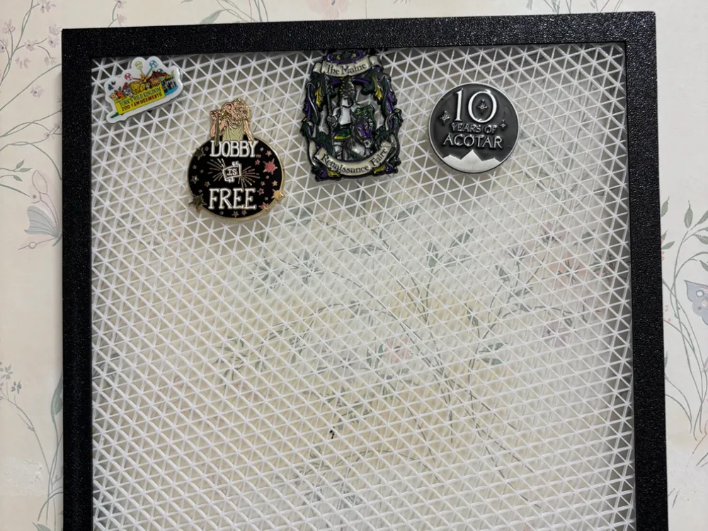 Pin Display – 3D Printed Showcase for Enamel Pins - Free 3D Print Model ...