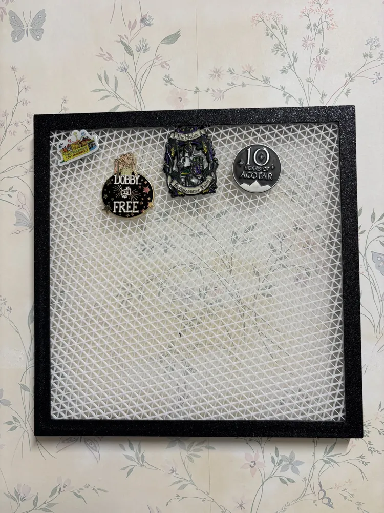 Pin Display – 3D Printed Showcase for Enamel Pins - Free 3D Print Model ...