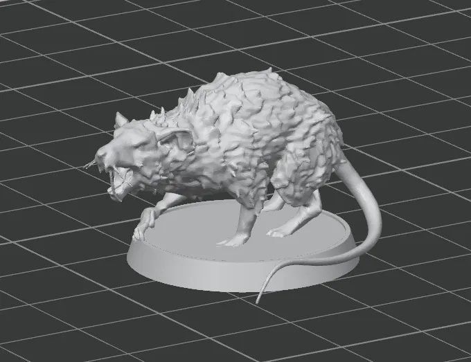 D&D Giant Rat by Lt23 MakerWorld: Download Free 3D Models