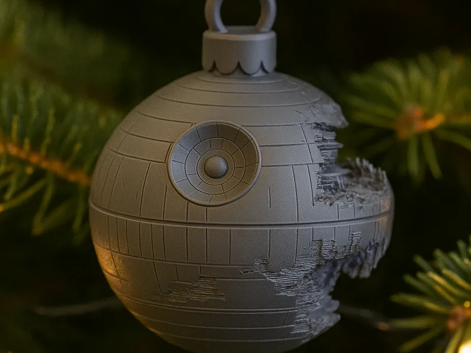 christmas death star bauble starwars by Npersson MakerWorld: Download ...