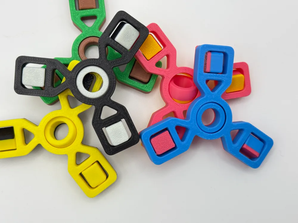 Flip 3 Spinner Fidget - Print in Place - 30 mins by Eternity Labs ...