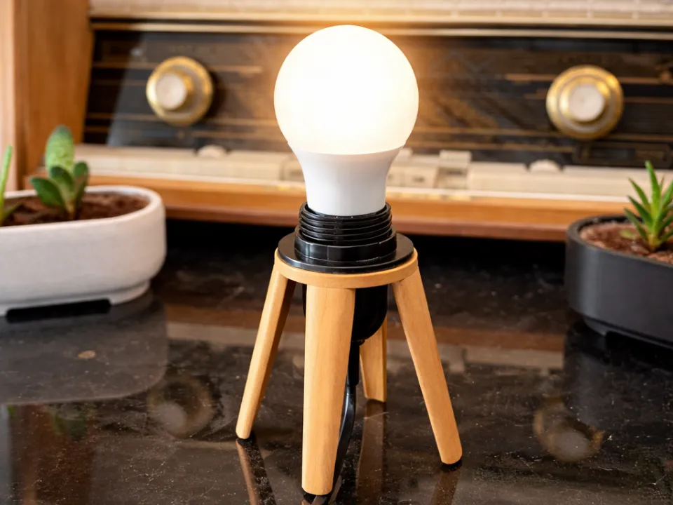 Universal Base / Stand for E27 Lamps, 4 Legs - Free 3D Print Model ...