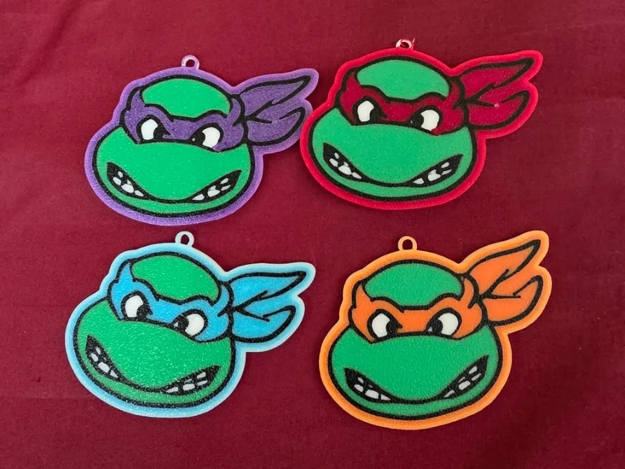 tmnt keychain by scooterb415 MakerWorld: Download Free 3D Models