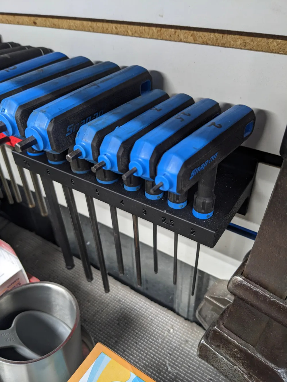 Snap On T Handle Metric Hex Wrench Slatwall Holder by jj1470 MakerWorld ...