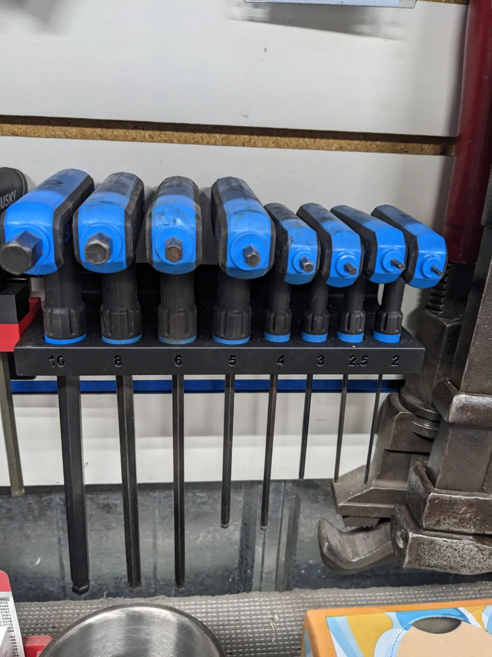 Snap On T Handle Metric Hex Wrench Slatwall Holder by jj1470 MakerWorld ...