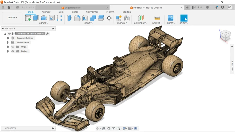 Bugatti Bolide/Red Bull-F1-RB16B-2021 by vdk.liam - MakerWorld