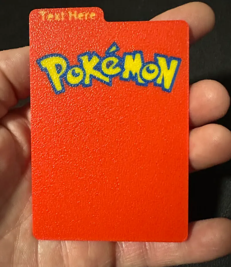 Pokemon TCG Card Divider by wupinstick MakerWorld: Download Free 3D Models