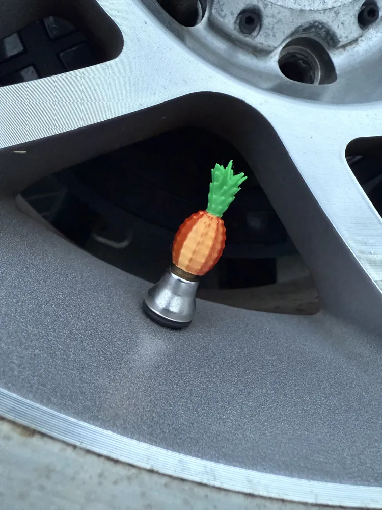 Valve Stem Caps : Pineapple! - Free 3D Print Model - MakerWorld