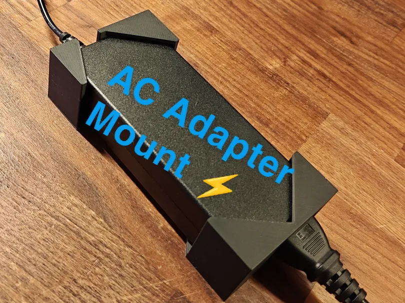 Universal AC Adapter Wall Mount - Free 3D Print Model - MakerWorld