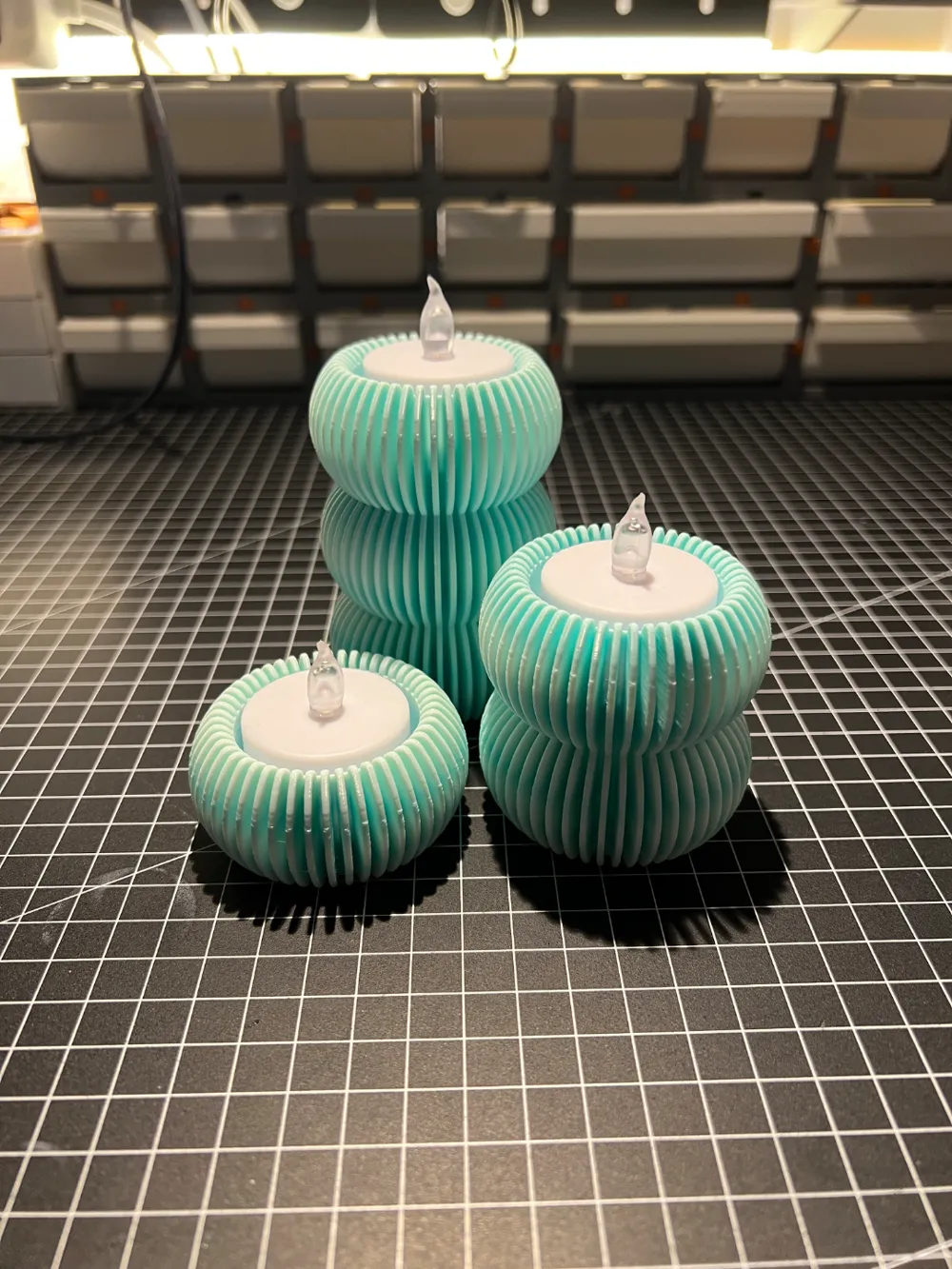 Tea Light Holder Set "Bubble" by Steffen Döhler MakerWorld: Download ...