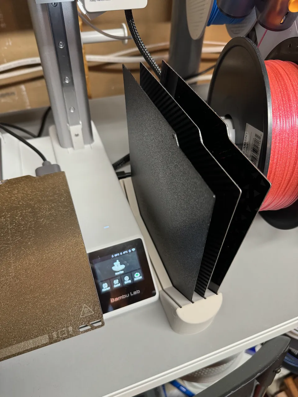 A1 Mini Build Plate Holder - 4 Plates by dcv designs - MakerWorld