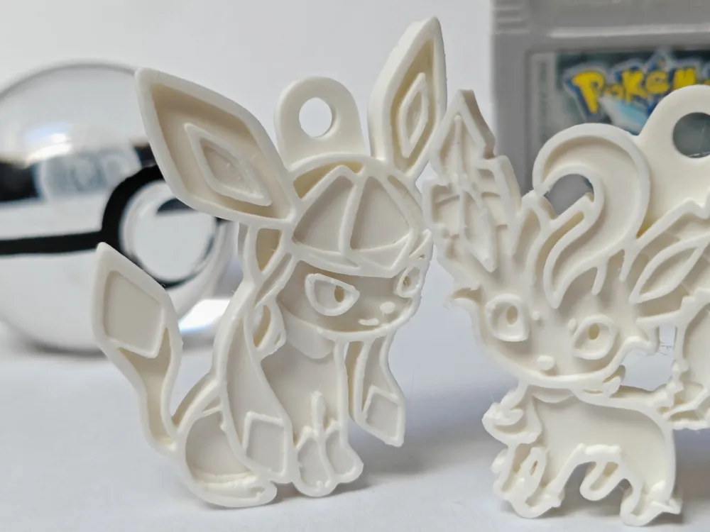 Portachiavi Pokémon (Leafeon, Glaceon) da billy_1411 MakerWorld ...