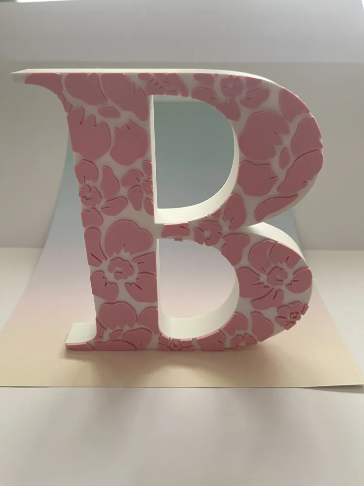 Alphabet Floral set A to Z - Free 3D Print Model - MakerWorld